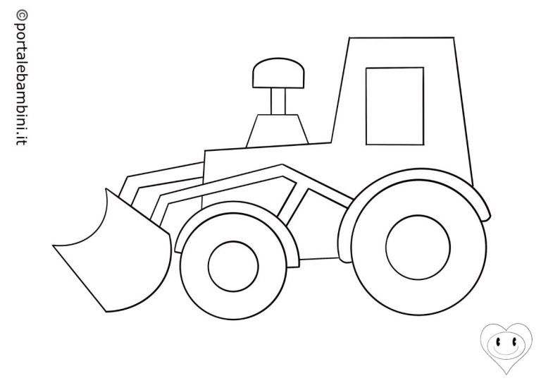 Trattori da Colorare (stampa gratis) | portalebambini.it