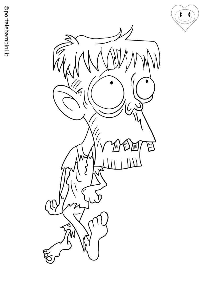 Disegni Zombie da Colorare (Stampa Gratis)