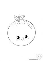 Arancia da Colorare (stampa gratis) | portalebambini.it