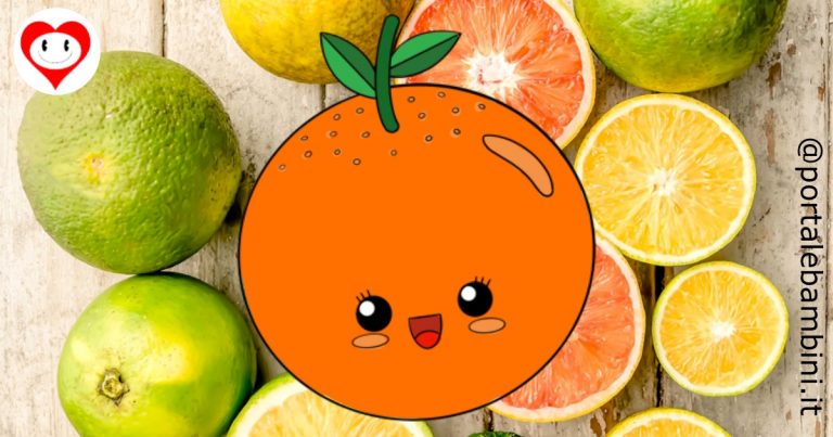 Arancia da Colorare (stampa gratis) | portalebambini.it