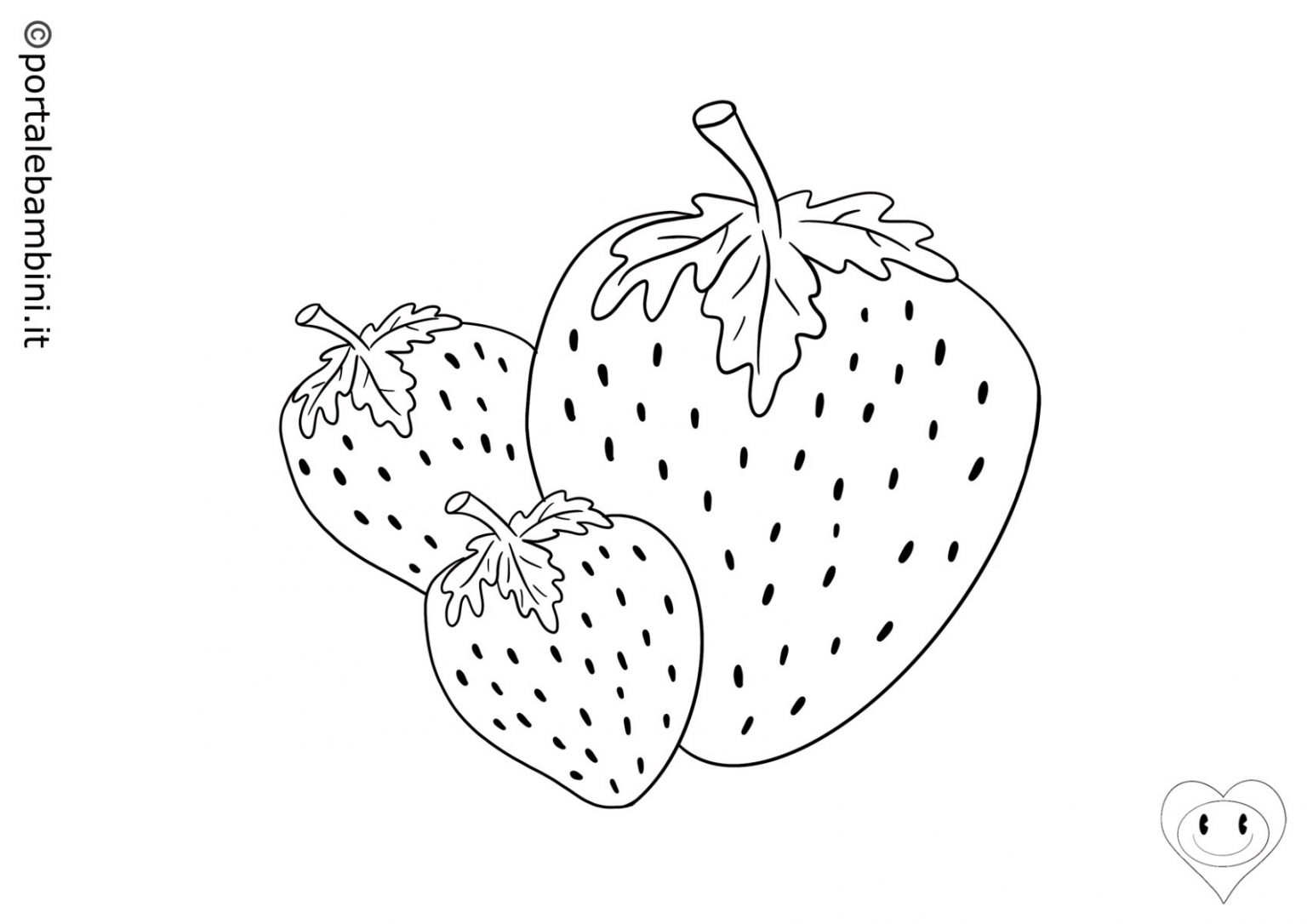 Frutta da Colorare (stampa gratis) | portalebambini.it