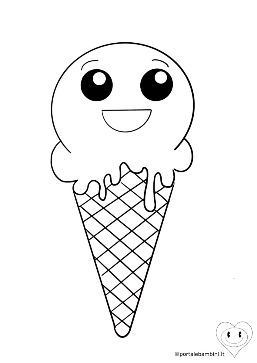 Gelati da Colorare e Ghiaccioli da Colorare