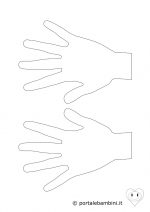 Mano da Colorare (stampa gratis) | portalebambini.it