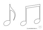 Note Musicali da Colorare (stampa gratis) | portalebambini.it