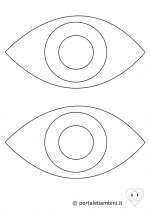 Occhio da Colorare (stampa gratis) | portalebambini.it