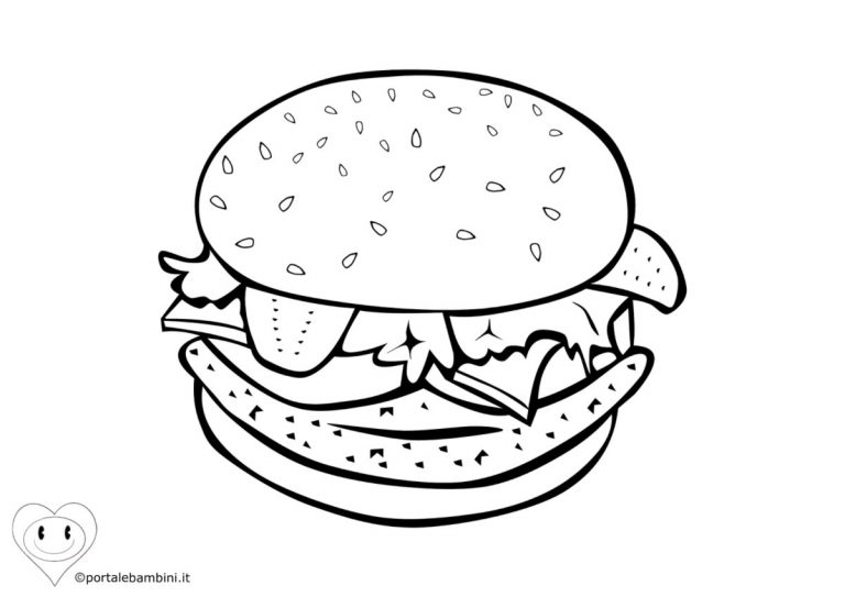 Cibo da Colorare (stampa gratis) | portalebambini.it