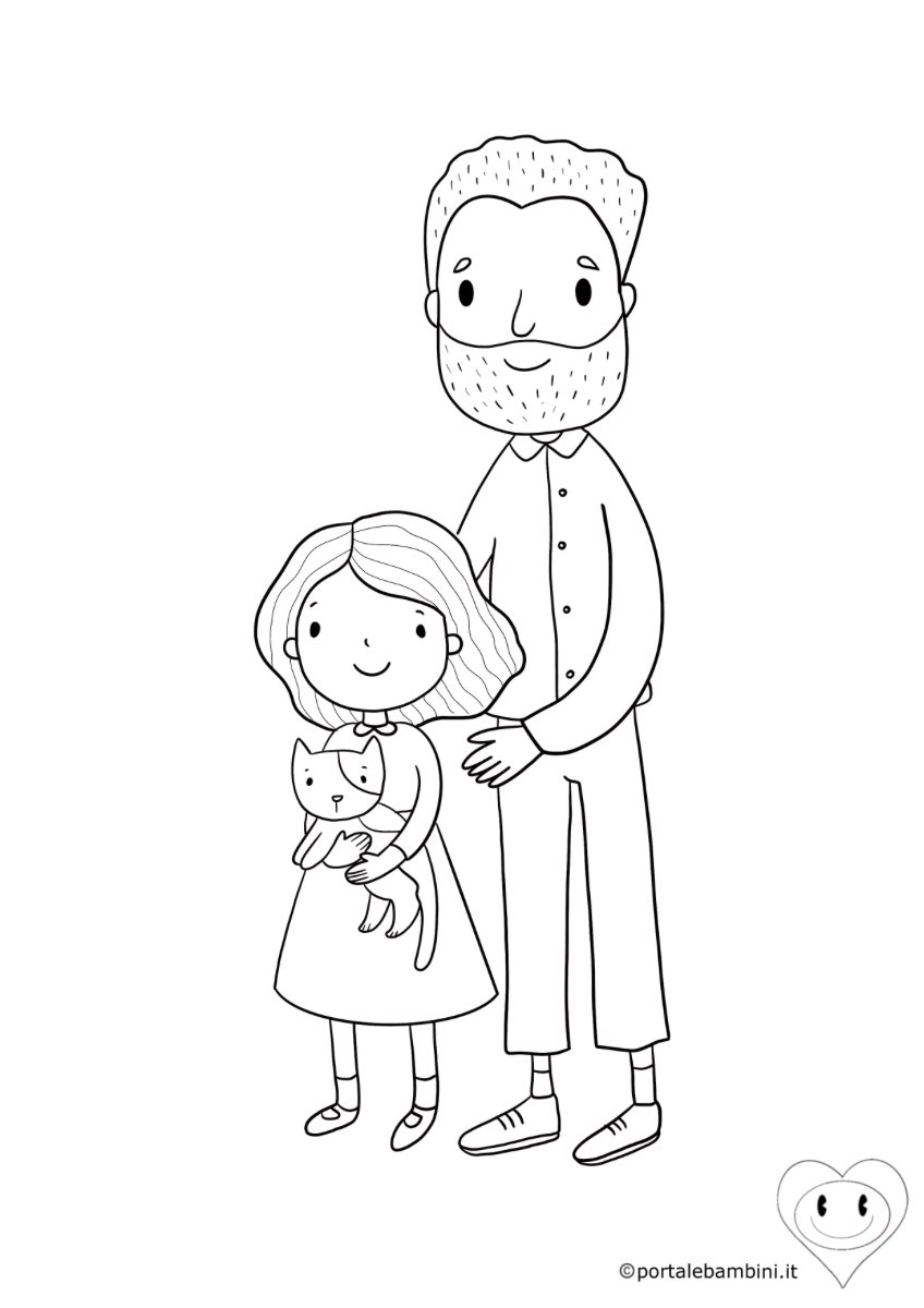 Persone da Colorare (stampa gratis) | portalebambini.it