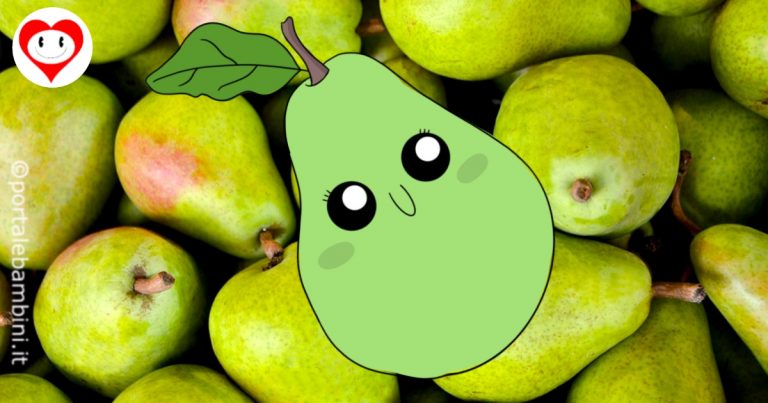 Pera da colorare: disegni e sagome | portalebambini.it