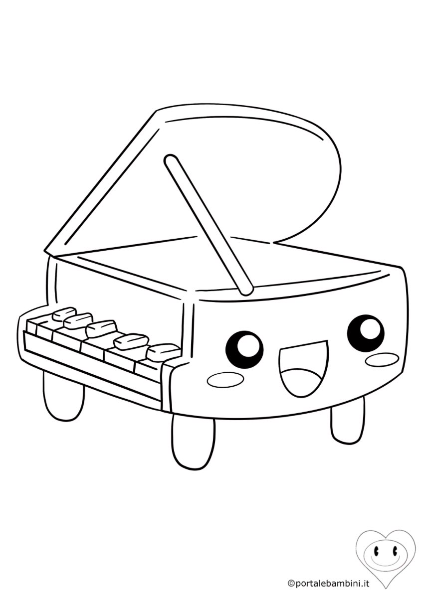 Strumenti Musicali da Colorare (Stampa Gratis)