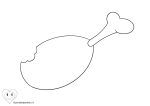 Pollo da Colorare (stampa gratis) | portalebambini.it