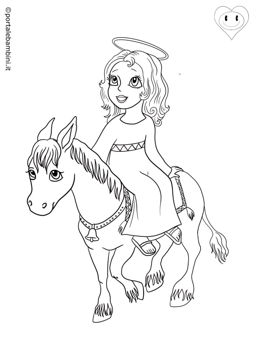 Santa Lucia da Colorare (Stampa Gratis)