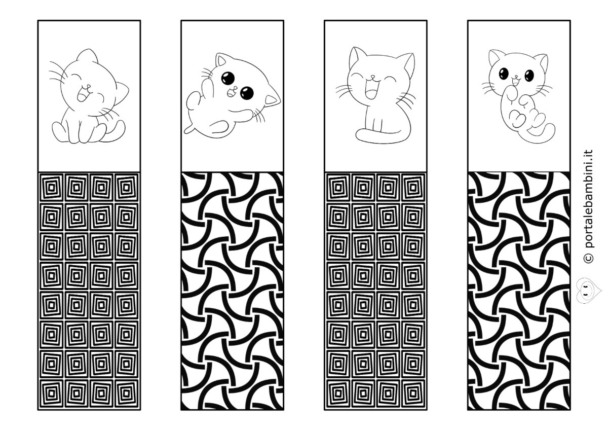 Segnalibri da Colorare (stampa gratis) | portalebambini.it
