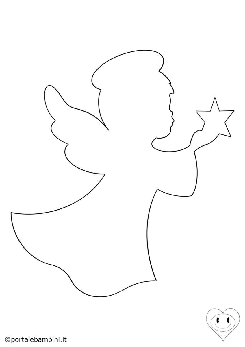 Sagome di Angeli (da ritagliare) | portalebambini.it
