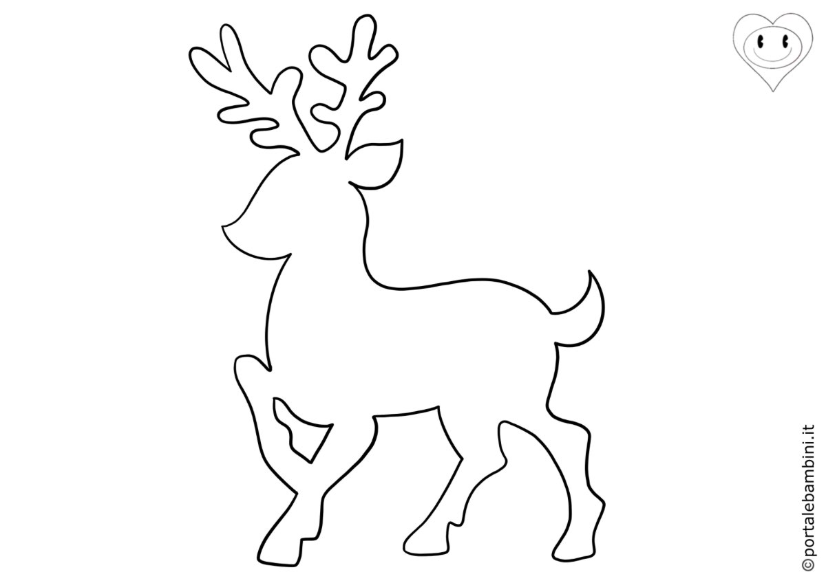Sagome Renna (da ritagliare) | portalebambini.it