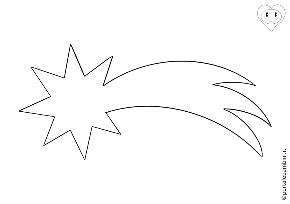 Sagome Stella Cometa (da ritagliare) | portalebambini.it