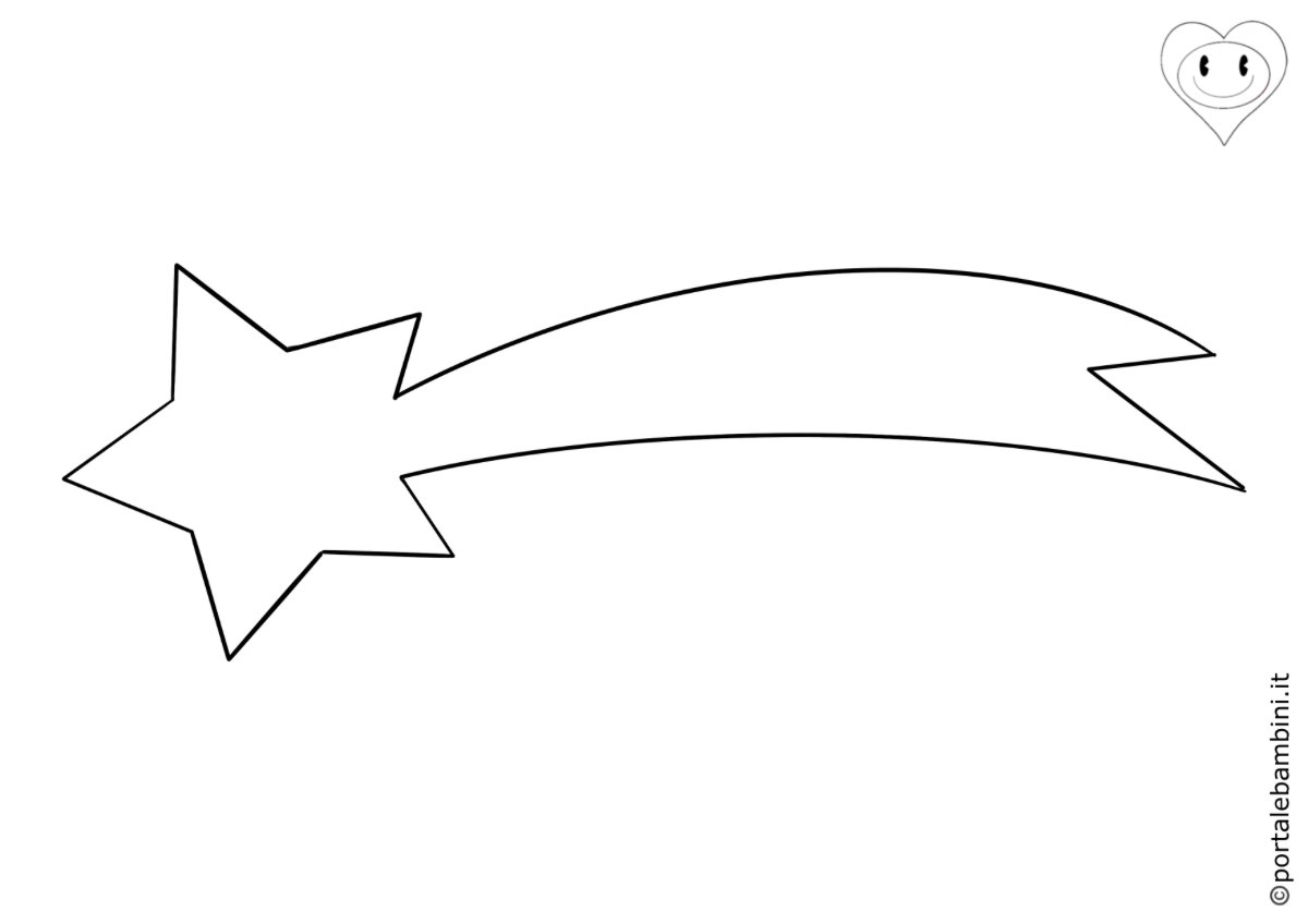 Sagome Stella Cometa (da ritagliare) | portalebambini.it