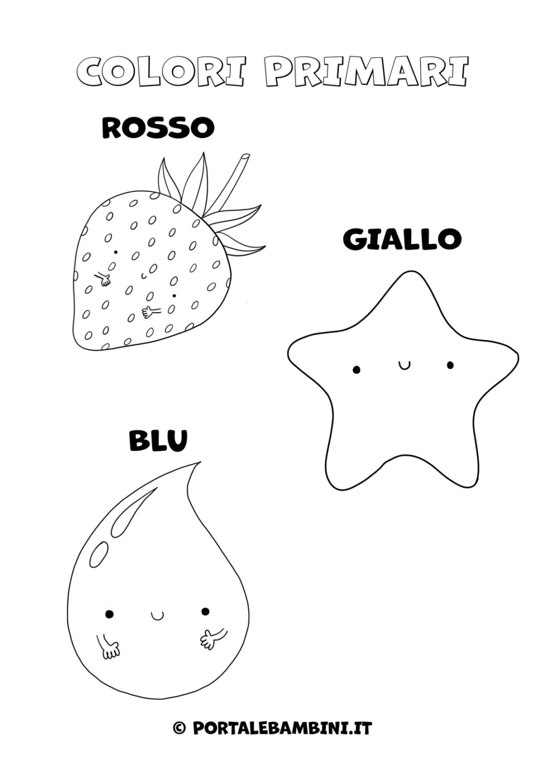 I Colori Primari (Schede e Filastrocca)