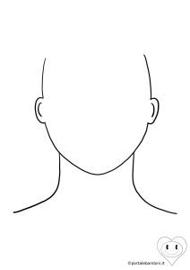 Viso da Colorare (stampa gratis) | portalebambini.it