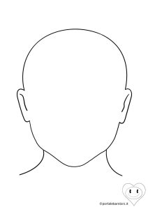 Viso da Colorare (stampa gratis) | portalebambini.it