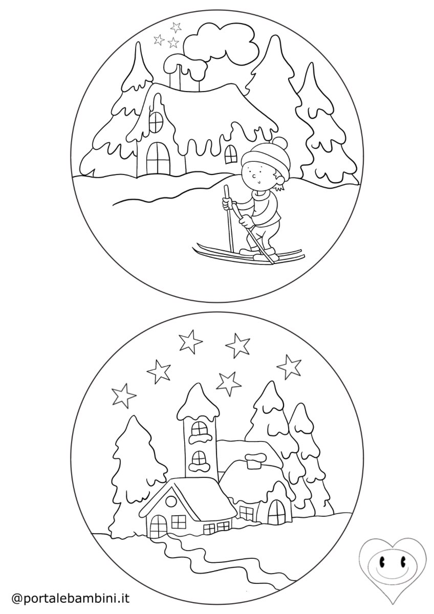 Lavoretti Inverno: Matrici da Stampare | portalebambini.it