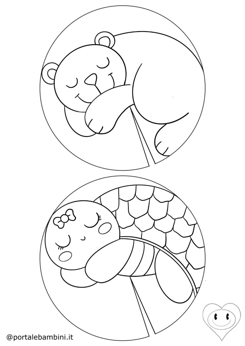 Animali in Letargo da Colorare | portalebambini.it