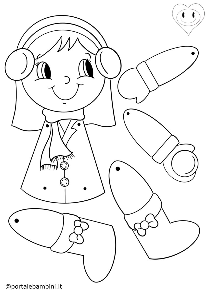 Lavoretti Inverno: Matrici da Stampare | portalebambini.it