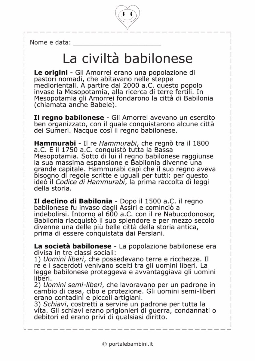 I Babilonesi - Scuola Primaria