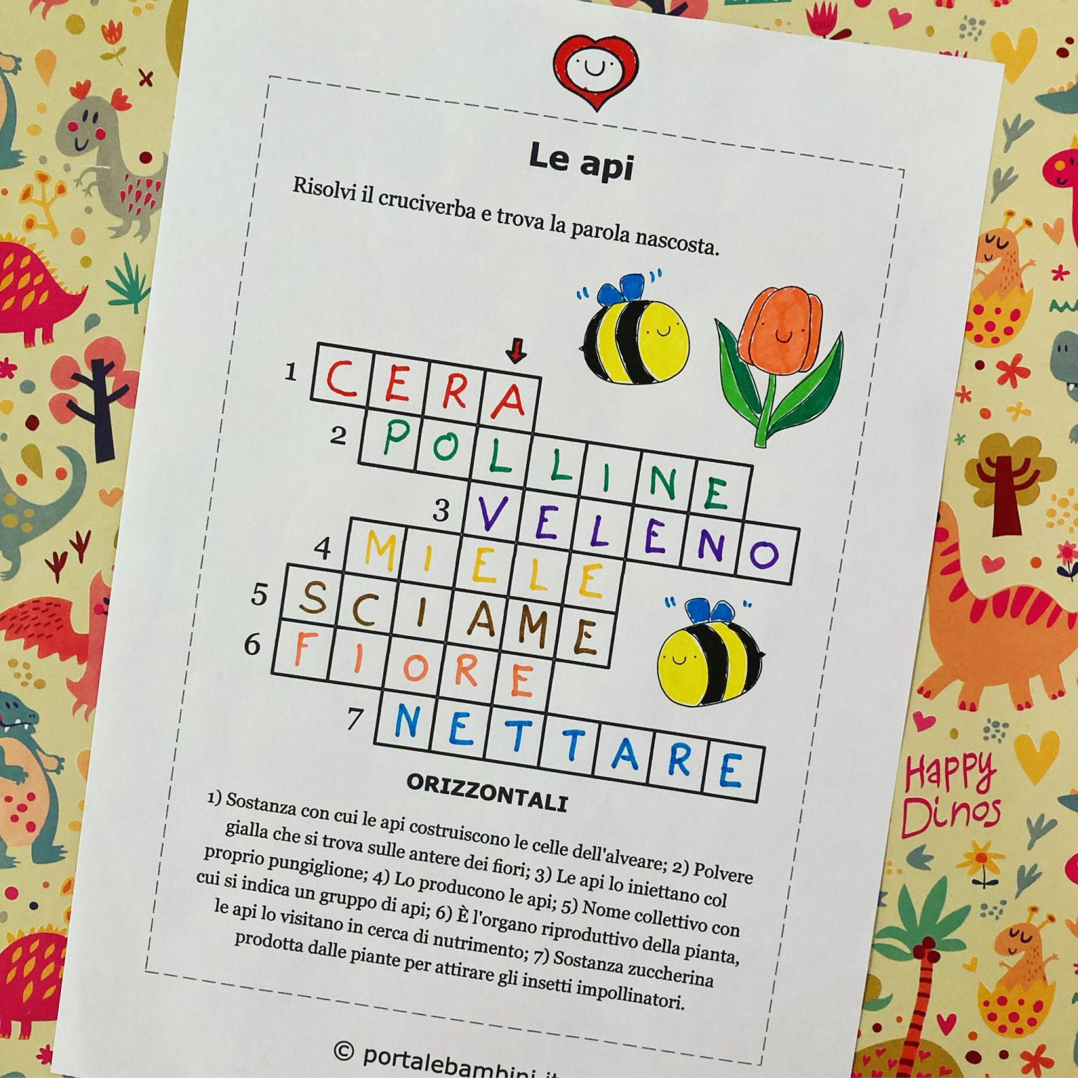 Le api sono in pericolo (lapbook) | portalebambini.it