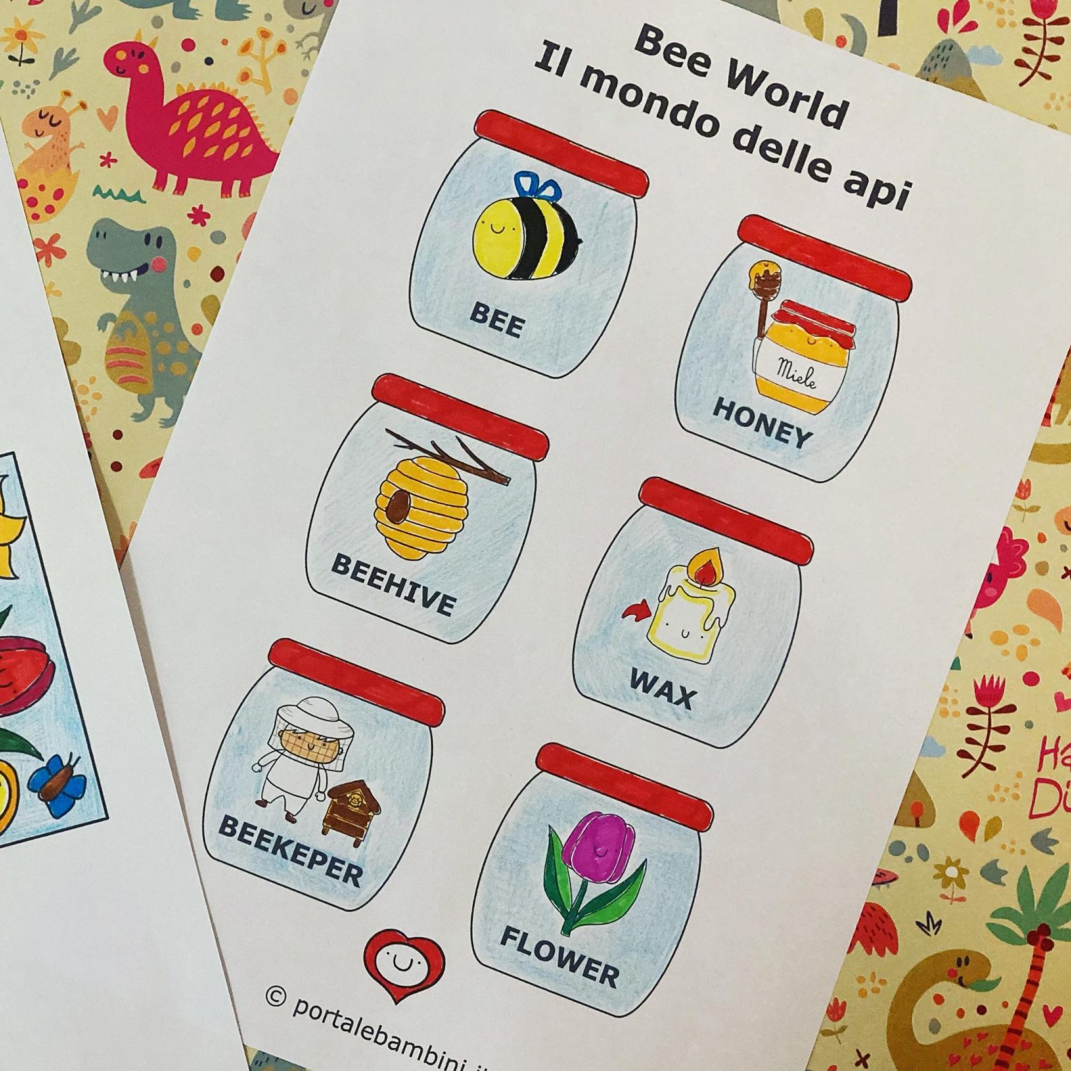 Le api sono in pericolo (lapbook) | portalebambini.it