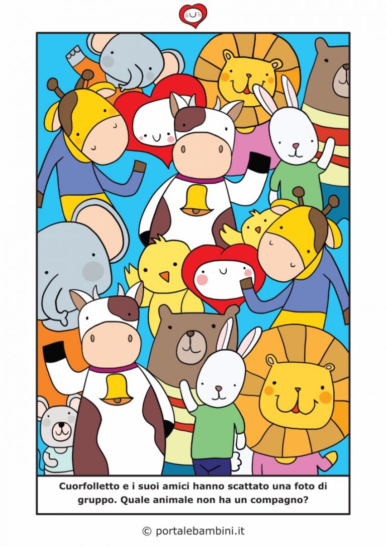Trova l'intruso (foto di gruppo) | portalebambini.it