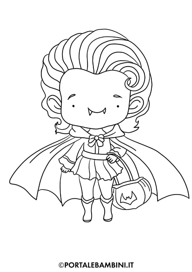 Disegni Vampiri da Colorare (Stampa Gratis)