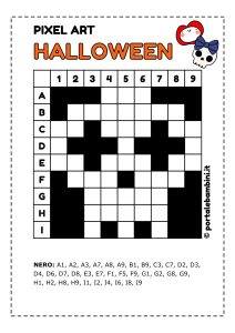 Pixel art di Halloween | portalebambini.it