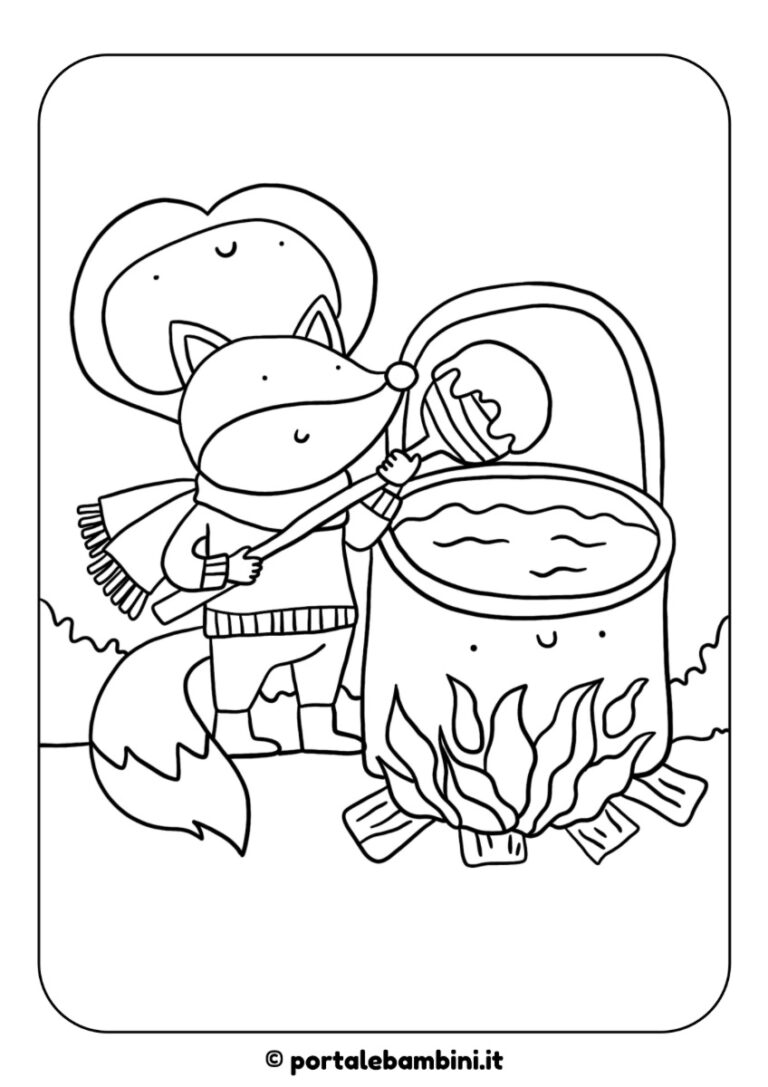 Disegni Autunno da Colorare (Stampa gratis)