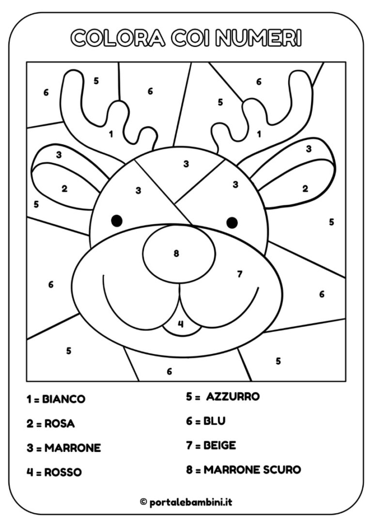 Colora coi Numeri | portalebambini.it