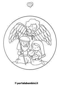 Presepe da Colorare | portalebambini.it