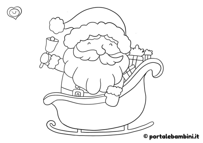 Slitte da Colorare | portalebambini.it
