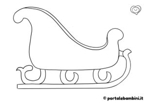 Slitte da Colorare | portalebambini.it