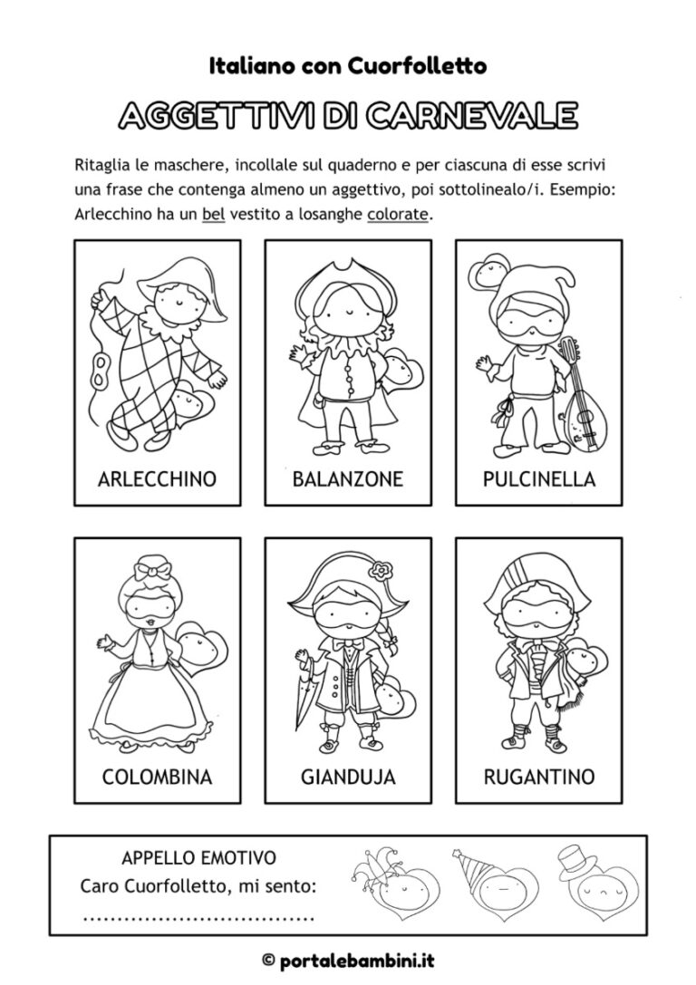 Schede Didattiche di Carnevale