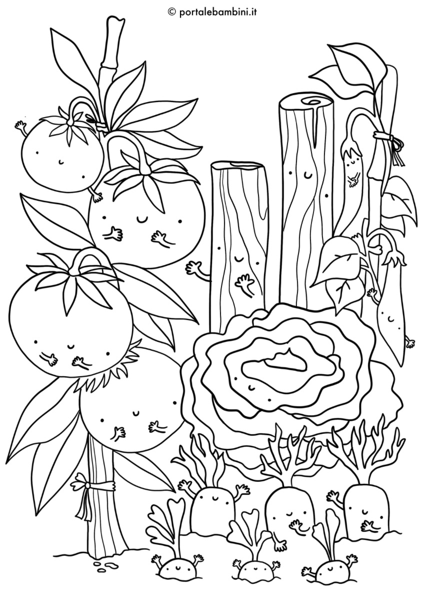 Disegni di Primavera da Colorare (stampa gratis) | portalebambini.it