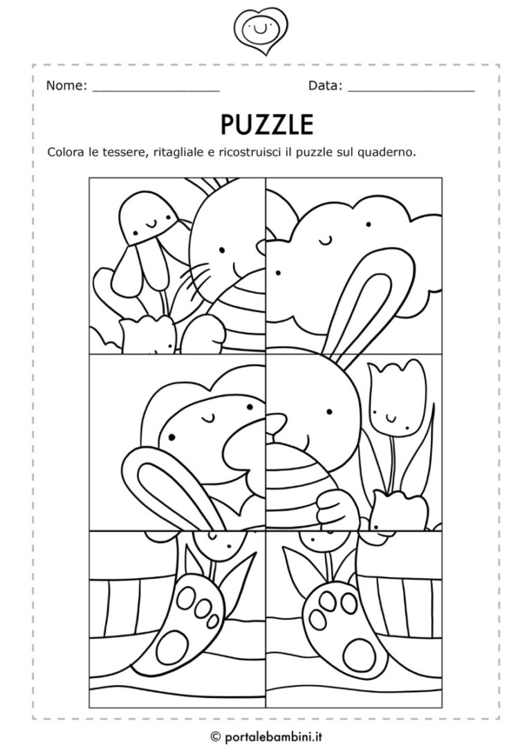 Puzzle da Stampare e Ritagliare | portalebambini.it