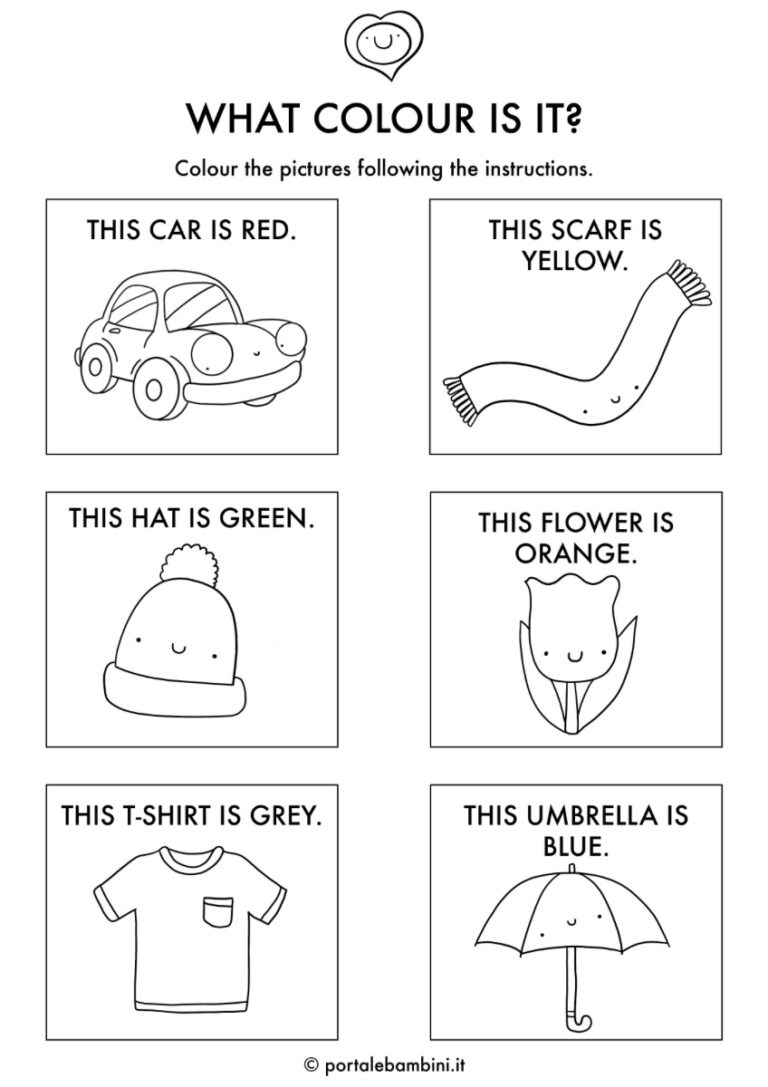 I Colori in Inglese: elenco e flashcard | portalebambini.it