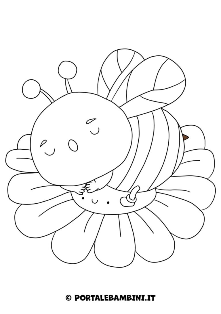 Api da Colorare: Tanti Disegni (stampa gratis) | portalebambini.it