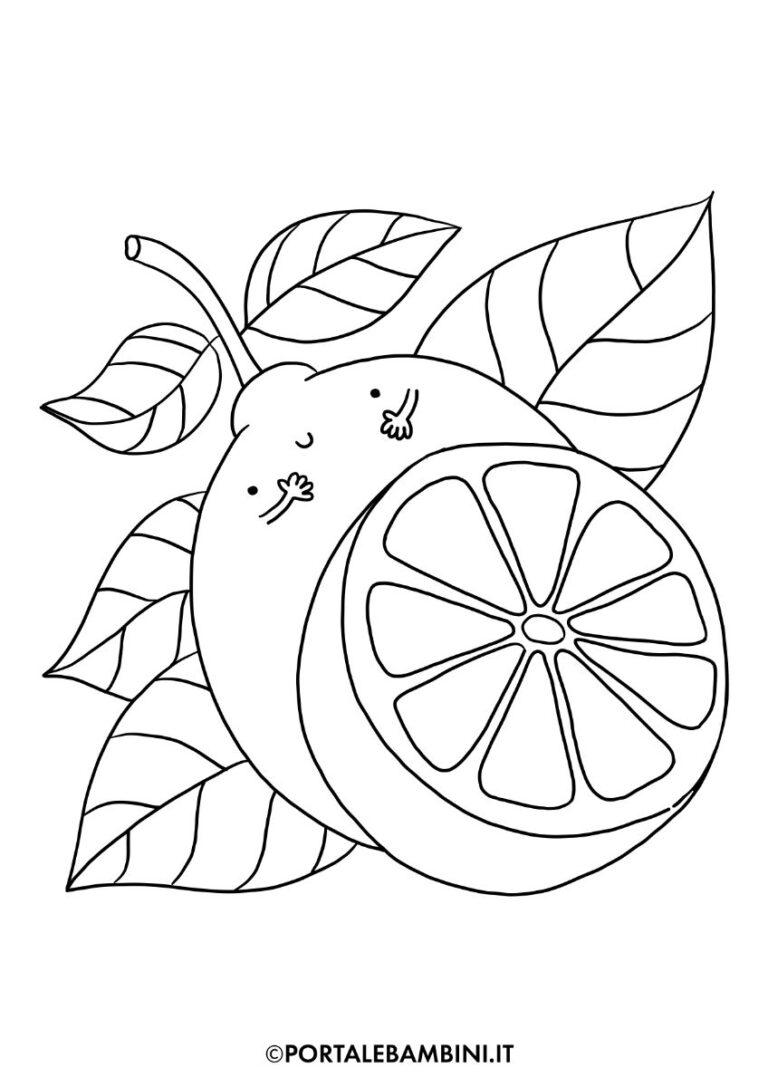 Disegni Limone da Colorare - Stampa Gratis