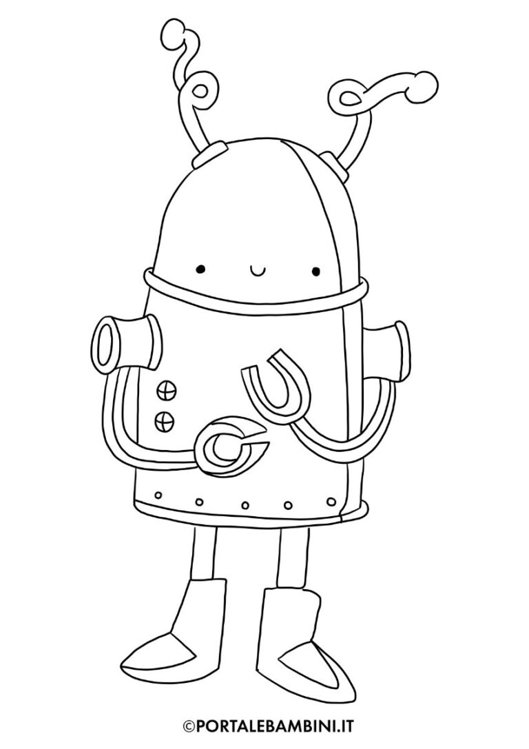 Disegni Robot da Colorare - Stampa gratis