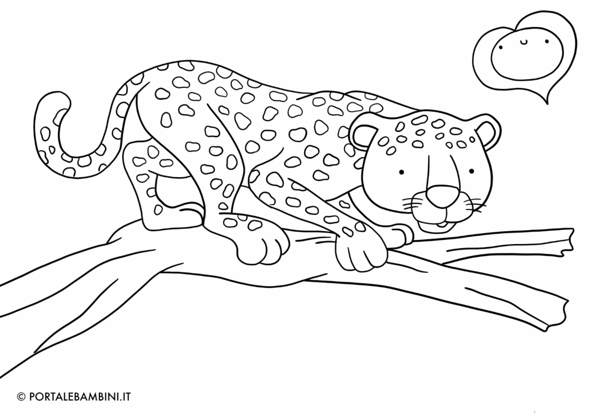 Disegni Da Colorare Di Leopardi Carini