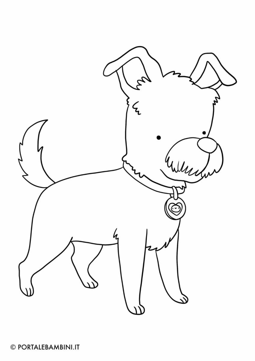 Disegni Cani da Colorare - Stampa gratis