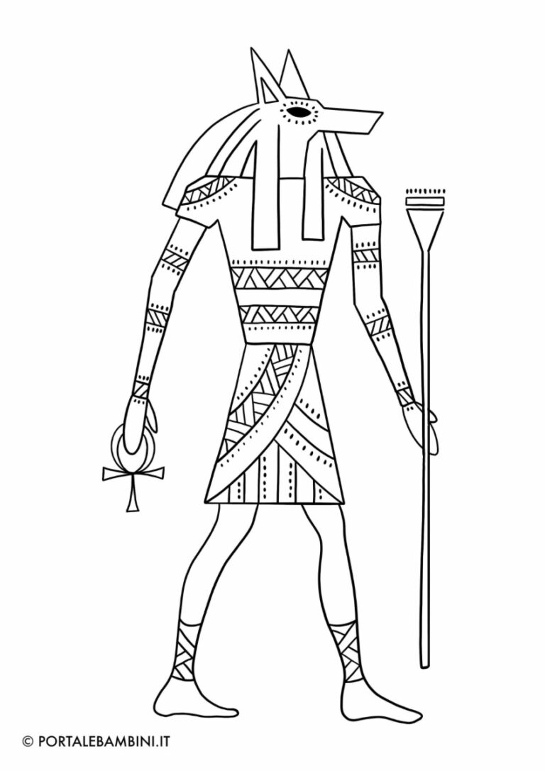 Disegni Egizi e Antico Egitto da Colorare | portalebambini.it