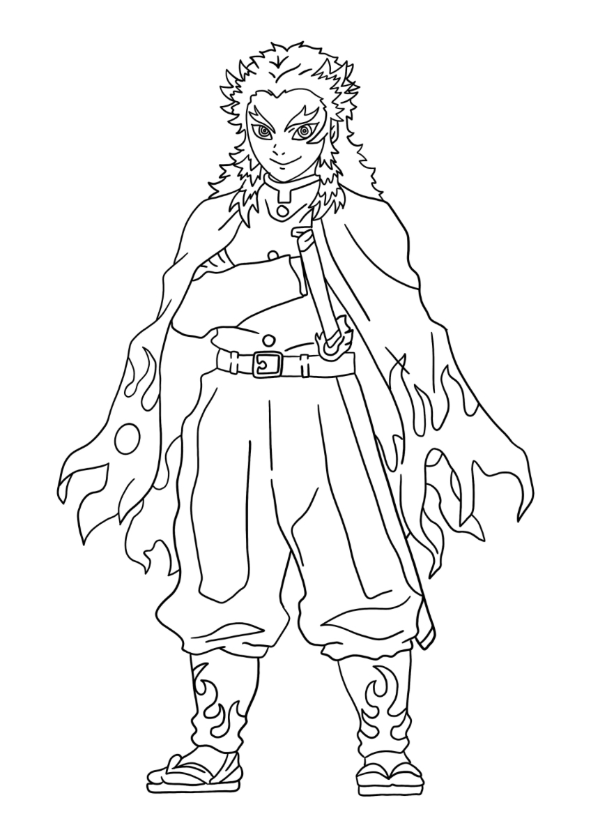 Disegni di Demon Slayer da Colorare | portalebambini.it