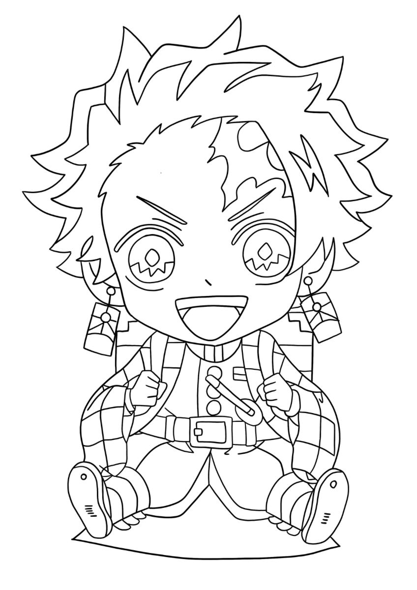 Disegni di Demon Slayer da Colorare | portalebambini.it