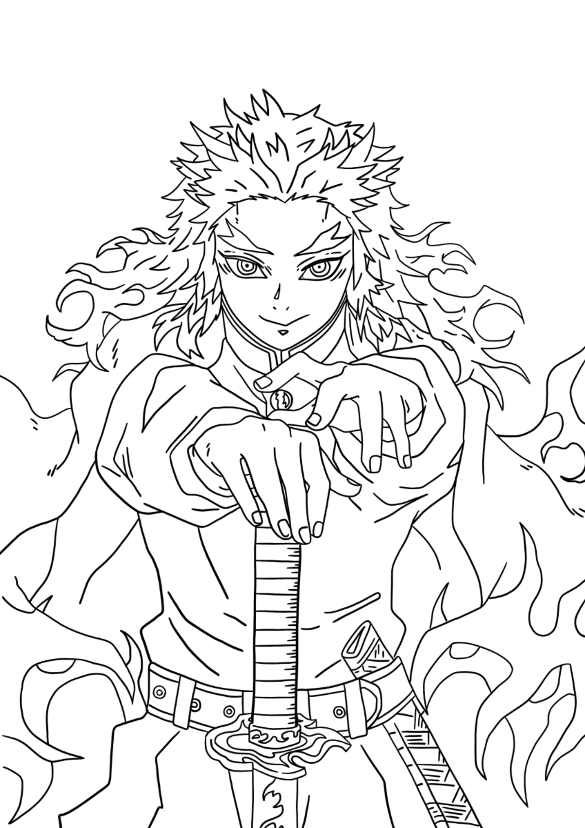 Disegni di Demon Slayer da Colorare | portalebambini.it